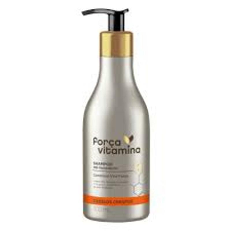 Shampoo Pré-Tratamento Cabelos Crespos 300ml - Força Vitamina - Shampoo ...