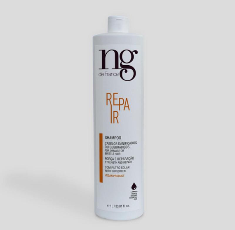 Shampoo Repair Cabelos Reconstrução dos fios 1 L NG de France - Shampoo ...