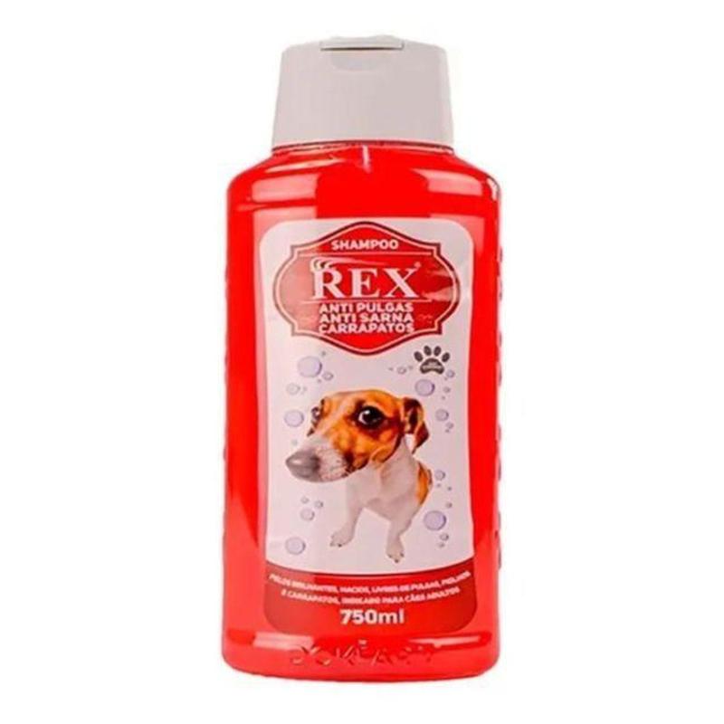 Shampoo Rex Anti Pulgas, Sarna E Carrapatos - 750ml - Outros Pet Shop ...
