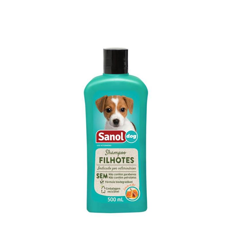 Shampoo Sanol Cachorro cão FILHOTES 500ml Xampu - Shampoo e ...