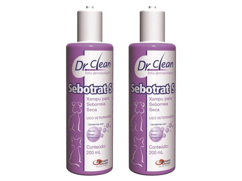 Shampoo Sebotrat S 200ml - Seborreia Seca - 2 Unidades - Agener ...