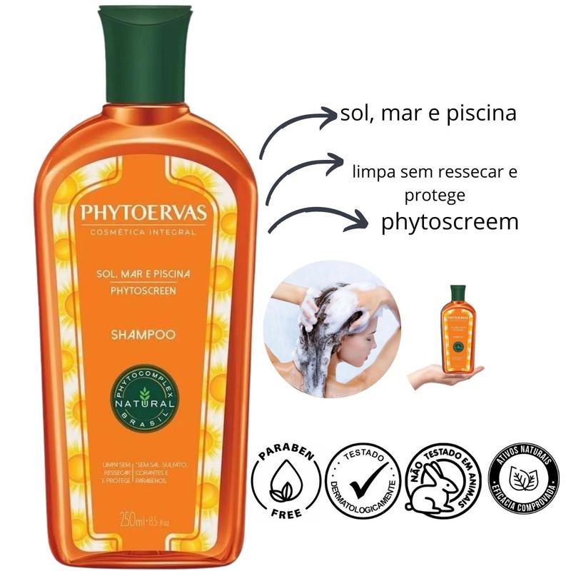 Shampoo Sol Mar Piscina Hidratação Protege Phytoervas 250ml - Shampoo ...