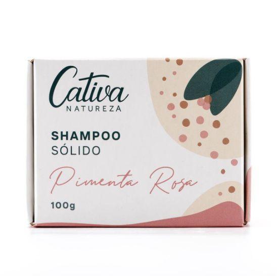 Shampoo Sólido Pimenta Rosa 100g - Cativa Natureza - Shampoo Sólido ...