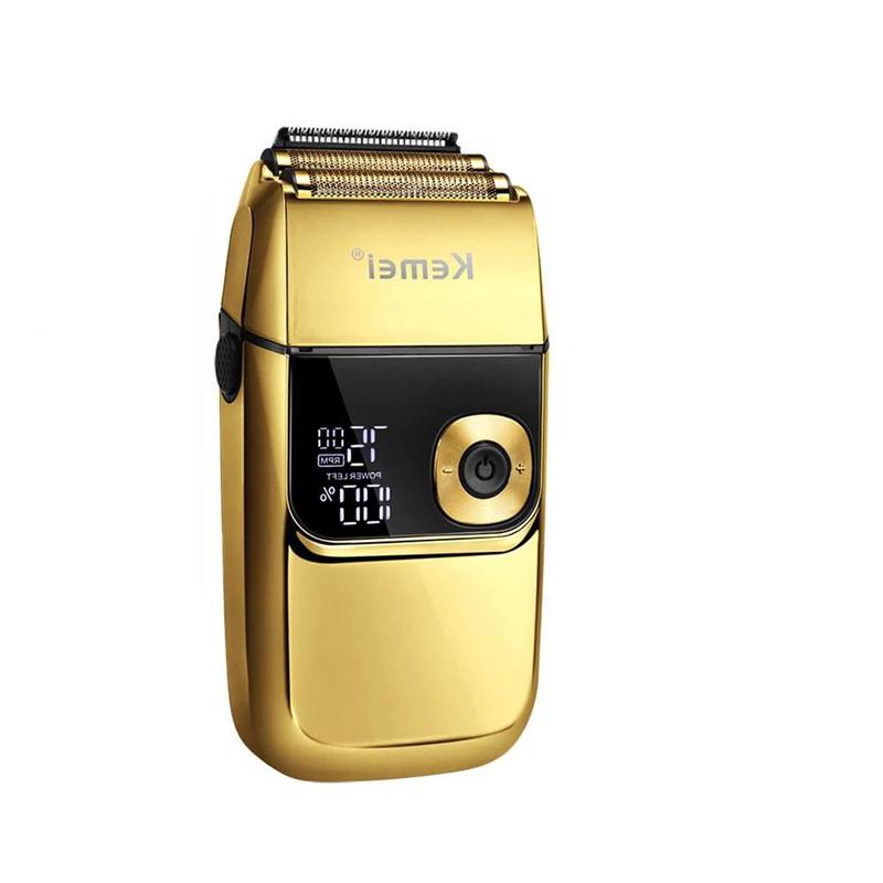Shaver Aparador de Pelos Barba Barbeador Kemei KM 2028 Gold - Barbeador ...