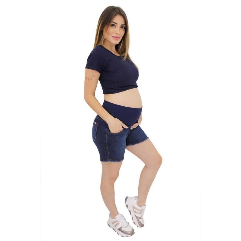 Short Carolzinho Agatha - Gestante e Cia - Bermuda / Short Gestante ...