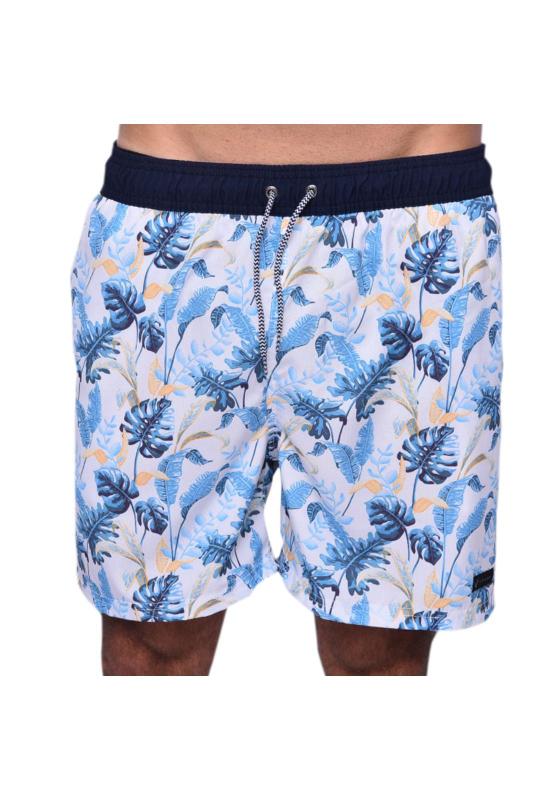 Short elastano masculino blue flower - Venore - Short Masculino ...