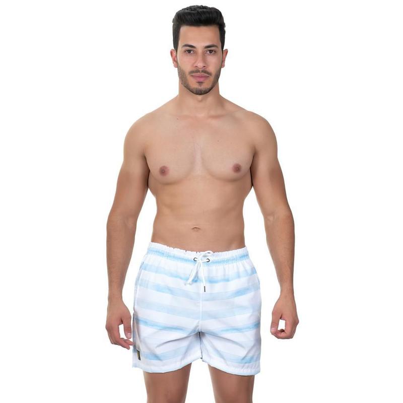 Short Praia Masculino Listras Cordão Bolso Conforto Verão - Lucas Lunny ...