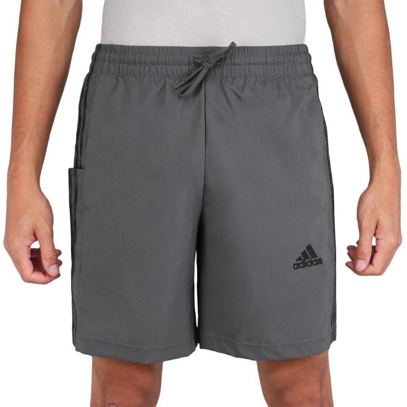 Shorts Adidas 3S Chelsea Grafite e Preto - Short Esportivo - Magazine Luiza