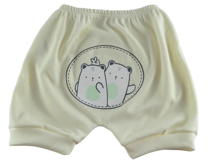 Shorts Para Bebê Com Estampa no Bumbum - Urso - Baa Baa - Bermuda e ...