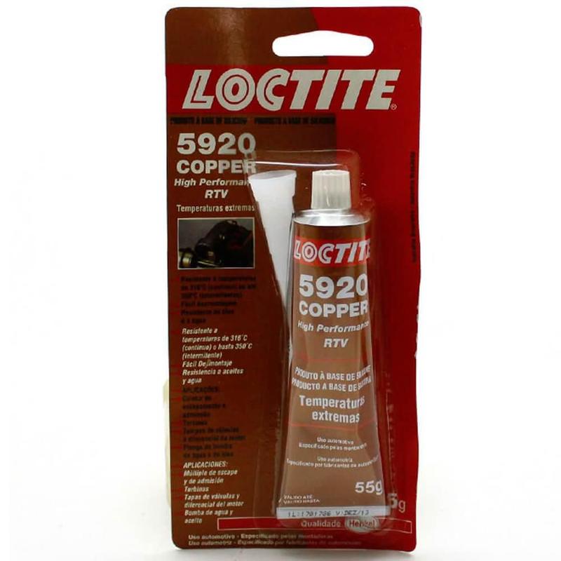 Silicone Alta Temperatura 5920 Ultra Copper 55g Loctite - Silicone ...