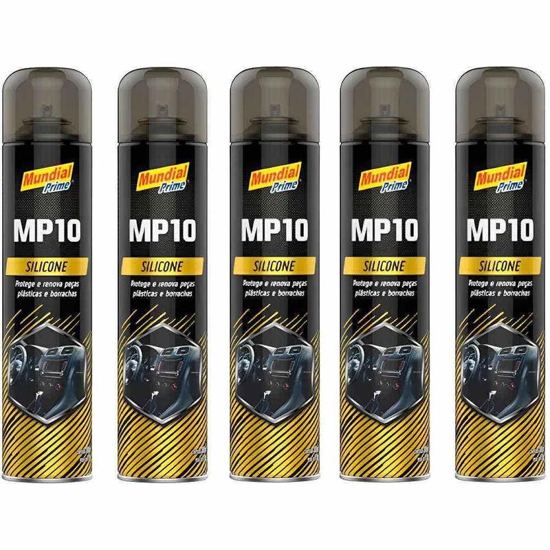 Silicone Spray Neutro 300 ml com 5 Unidades MUNDIAL PRIME - Silicone ...