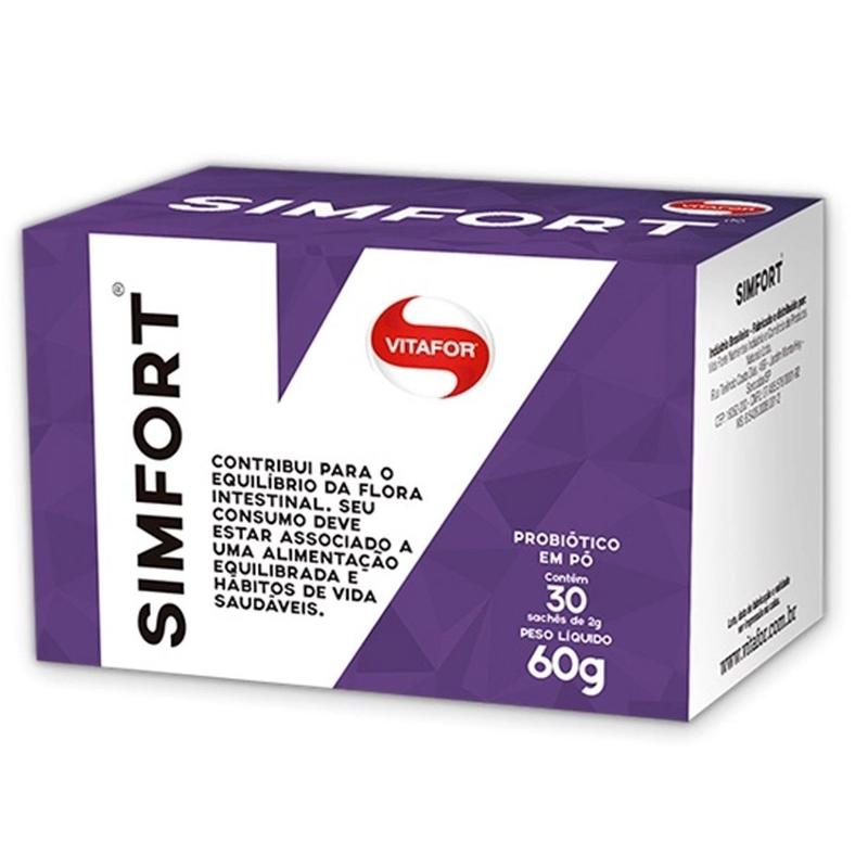 Simfort 30 Sachês 2g Probióticos Em Pó Vitafor - Lactobacilos ...