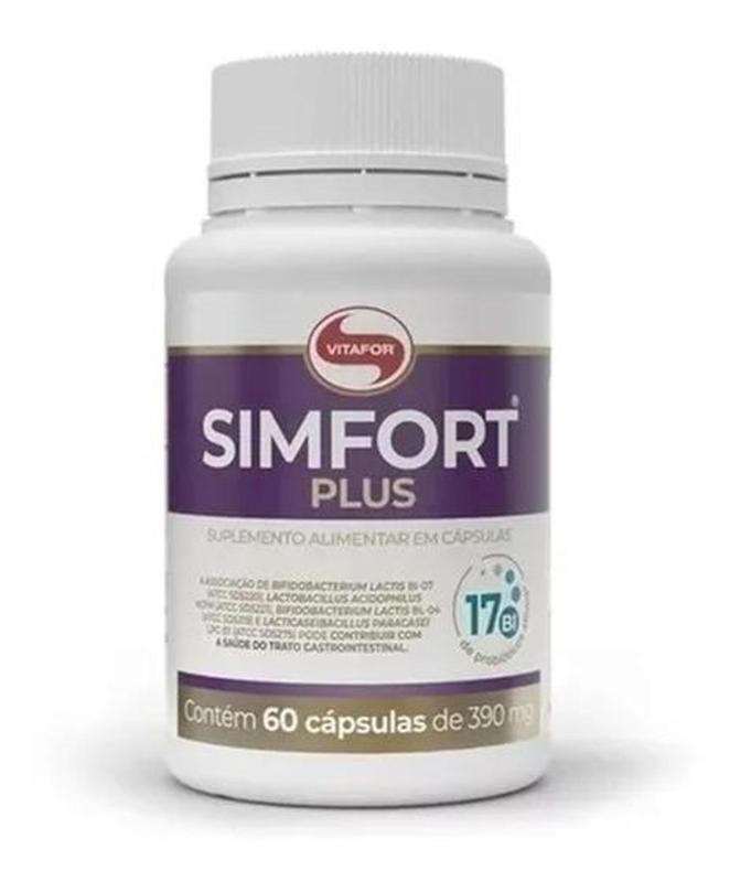 SimFort Plus - 60 caps - Vitafor - Lactobacilos - Magazine Luiza