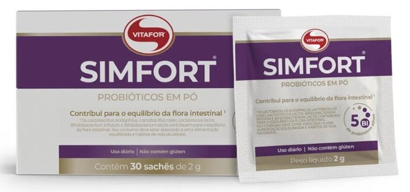 Simfort Probióticos com 30 sachês de 2 g -Vitafor - VITAFOR ...
