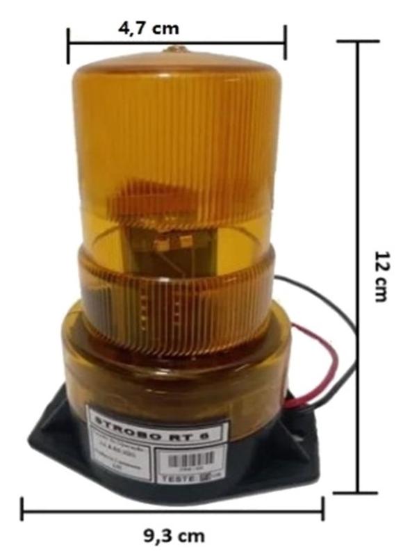 Sinalizador Giroflex LED 10/60 VDC - Nortec - Giroflex - Magazine Luiza