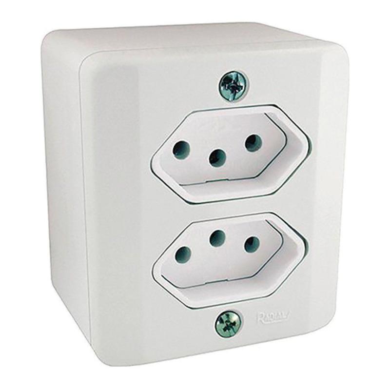 Sistema X Radial Br 2tomadas 20a C/cx 1902215 - Interruptores - Magazine Luiza