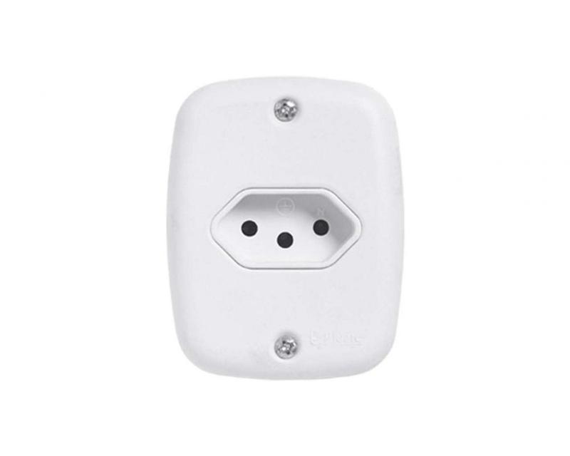 Sistema X Sobreplus 1 Tom 2P T 20A C/Pl Br 9012 - PLUZIE - Módulo de Tomada - Magazine Luiza