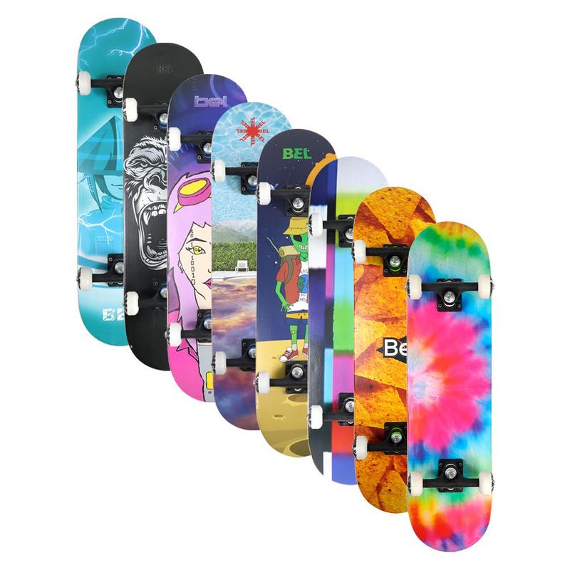 Skate Infantil Completo Montado + Kit Proteção Completo - Bel Fix ...