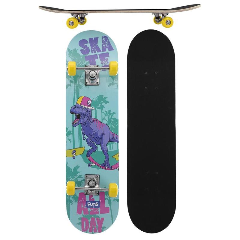 Skate Infantil Juvenil 70cm Completo Montado Suporta 50Kg - Wellmix ...