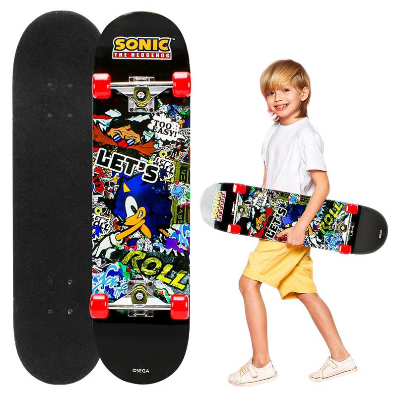 Skate Infantil Juvenil do Sonic Radical Completo Montado 60 kg - BBR ...