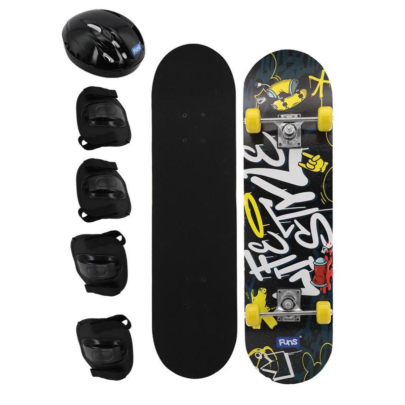 Skate Infantil Kit Completo Com Acessórios De Proteção - Wellmix ...