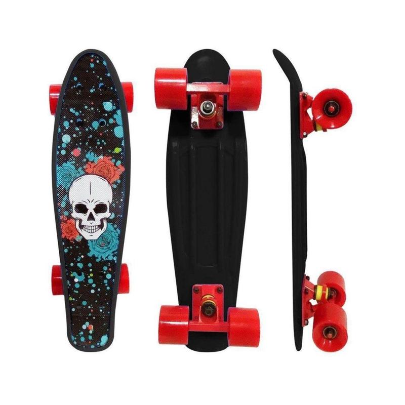 Skate Infantil Mini Cruiser Caveira Radical 6+ 6099 DMT - DM Toys ...