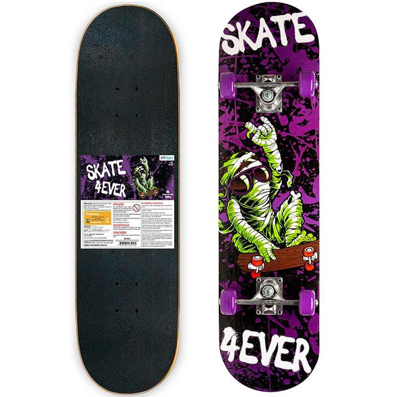 Skate Infantil Montado Completo Até 50kg - Etitoys - Skate Infantil ...