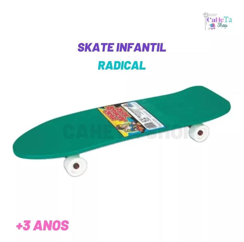 Skate Infantil Plástico Radical Diversão Iniciante Brinquedo - Lugo ...