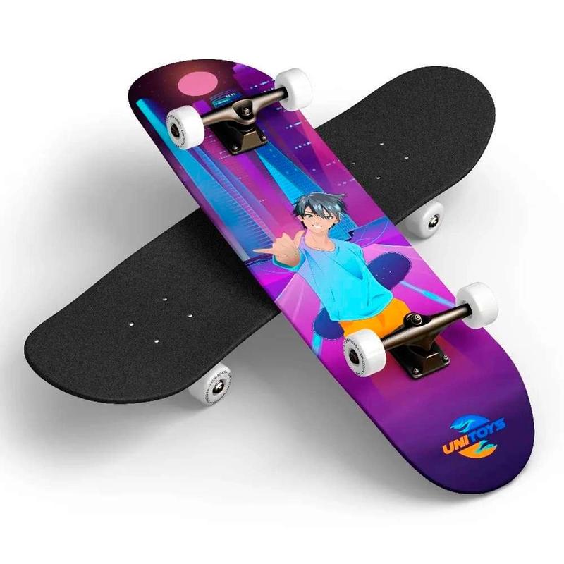 Skate Infantil Semi Profissional Montado 7 Lâminas Abec 5 Até 70 Kg ...