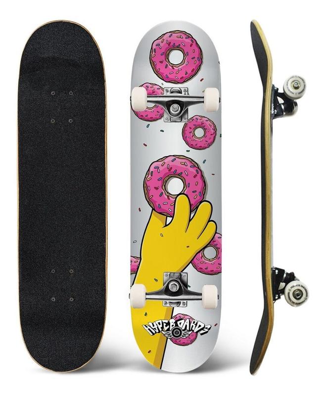 Skate iniciante completo masculino e feminino hypeboards rosquinha ...