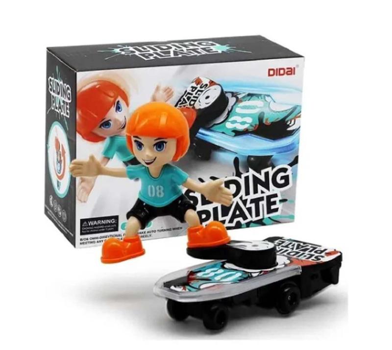 Skate Manobras Bate E Volta - Boneco Sliding Plate Luz Som - Dpl ...