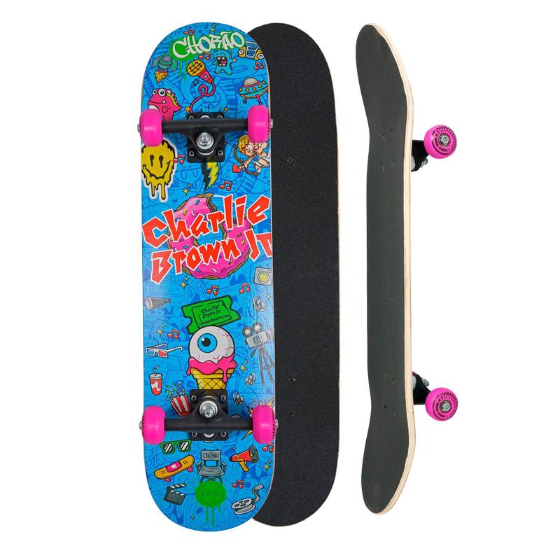Skate Montado Kronik Semi Profissional Charlie Brown Jr Rodas 53mm ...