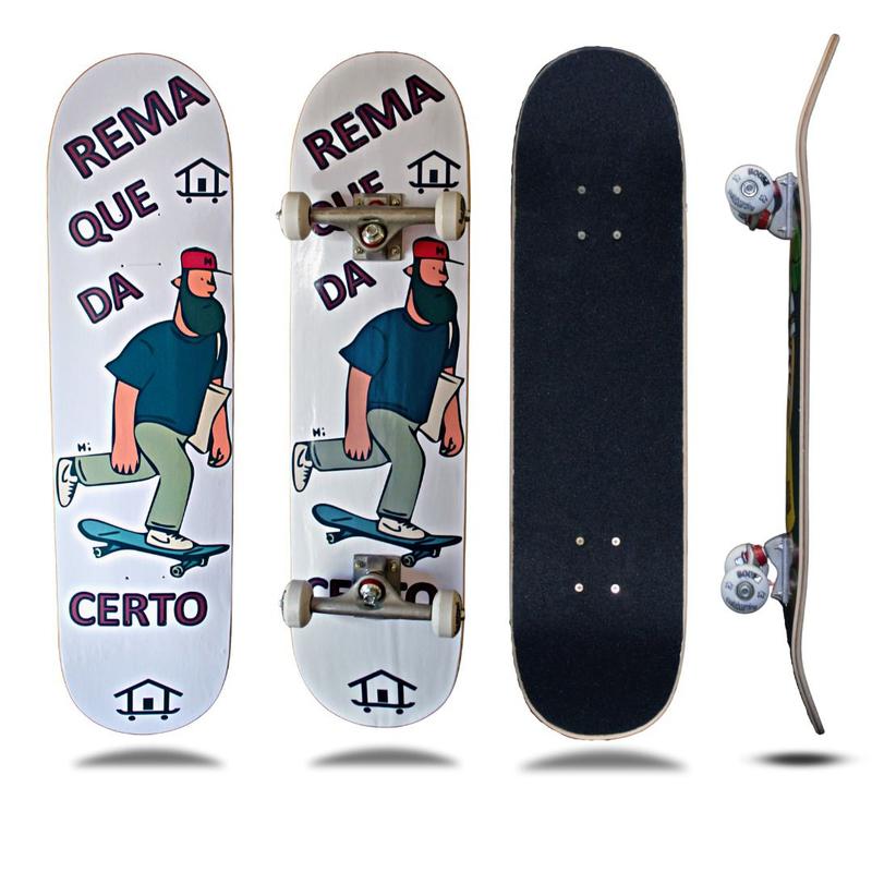 Skate Profissional Completo House Skateboarding - Até 110kg - Skate ...