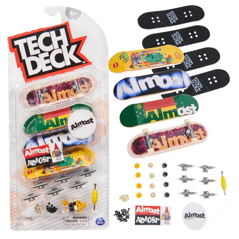 Skates de Dedo Tech Deck - Kit 4 SK8 E Acessórios - Sunny - Spin Master ...