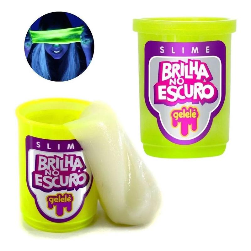 Slime Brilha No Escuro Gelelé Massinha 110g Amoeba - Europio - Slime ...