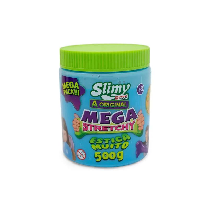 Slime Gigante Azul Toyng Mega Slimy Elástica 500gr 37905 - Slime ...