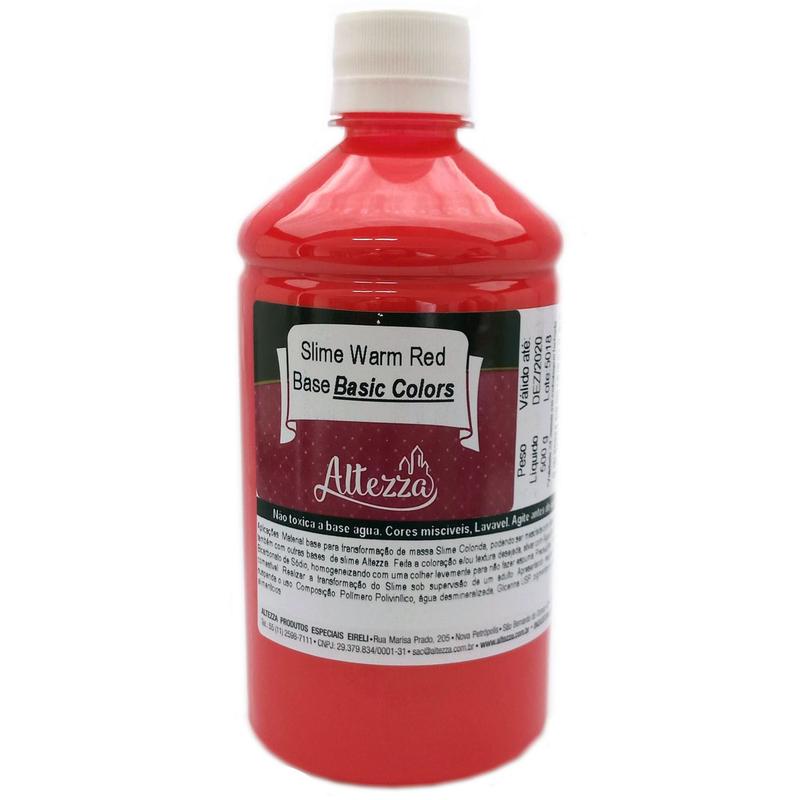 Slime warm red base basic colors 500g - Altezza - Slime / Amoeba ...