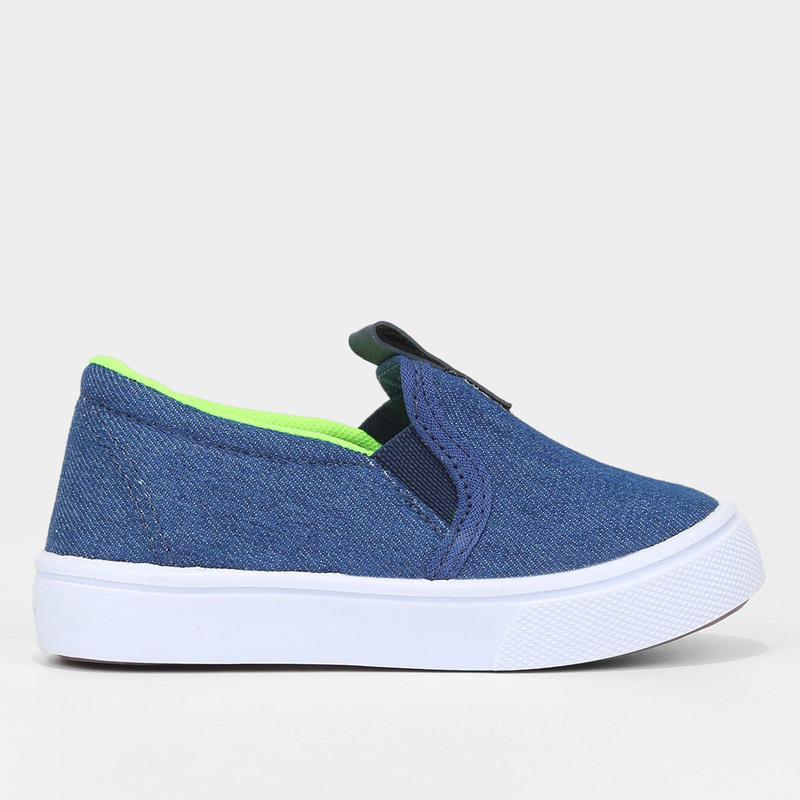 Slip On Bebê Cano Baixo Fatal Básico Jim - Sapatilha para Bebês ...