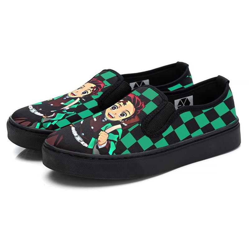 Slip On em Lona Infantil Anime Demon Slayer Tanjiro - Calce Com Estilo ...