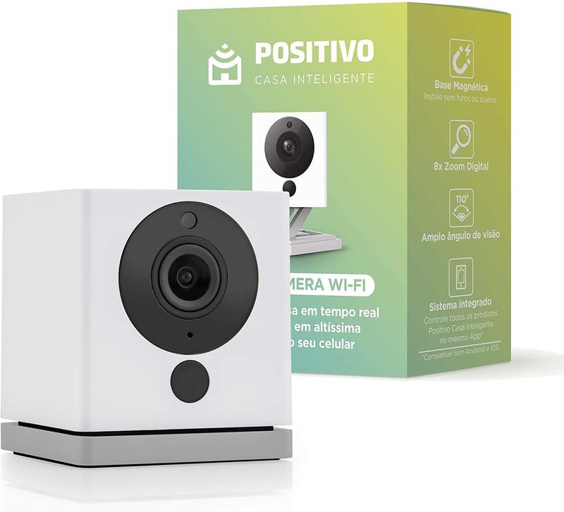 Smart Câmera Wi-Fi Positivo Casa Inteligente 1080p Full HD 15 FPS Áudio ...