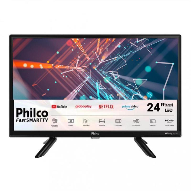 Smart Tv 24 Pol conversor 24Vol + Antena Caminhão Carreta Internet Van ...