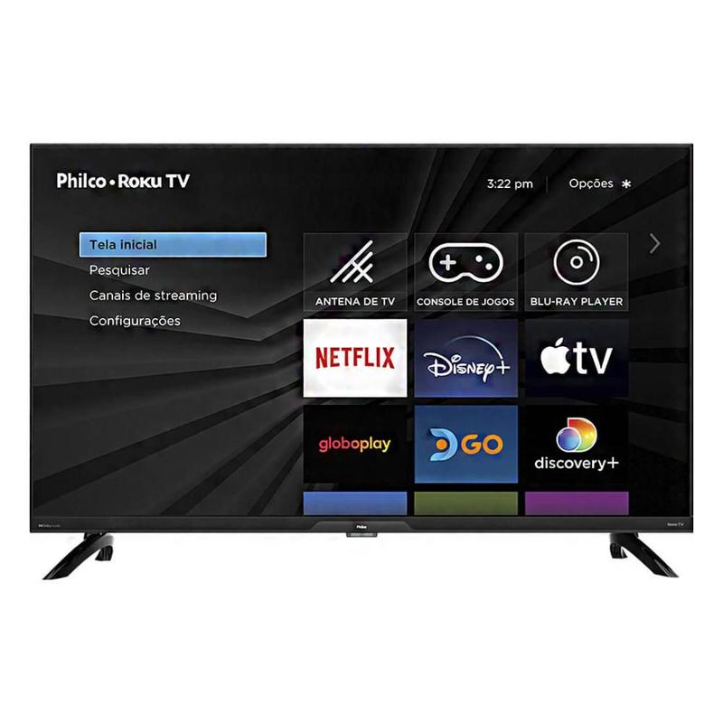 Smart TV 32" Philco LED HD HDMI USB Wi-fi Roku Fast Smart Dolby Audio ...