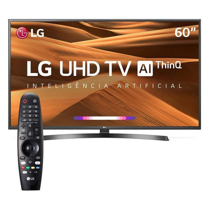 Smart TV 4K LED 60 LG UM7270PSA, 3 HDMI, 2 USB, webOS, Wi-Fi Integrado ...