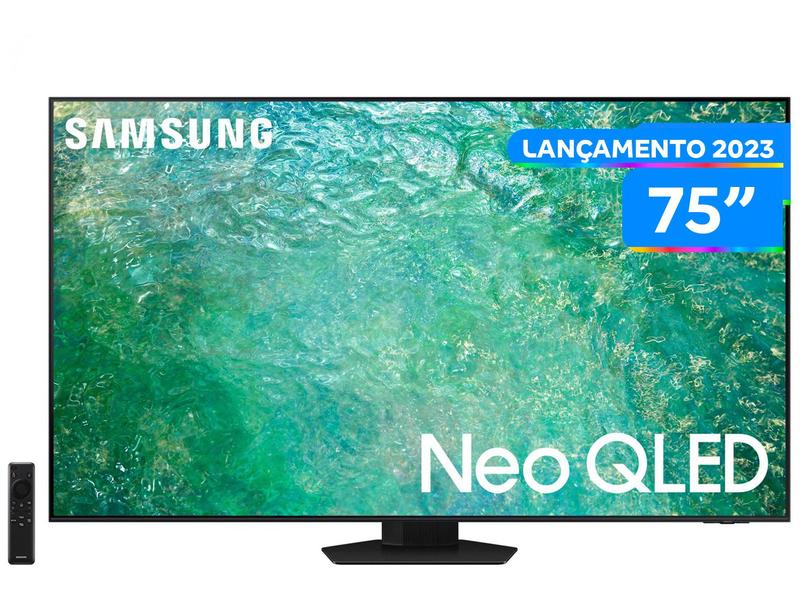 Smart TV 75” Ultra HD 4K Neo QLED Samsung QN75QN85 - Lançamento 2023 ...