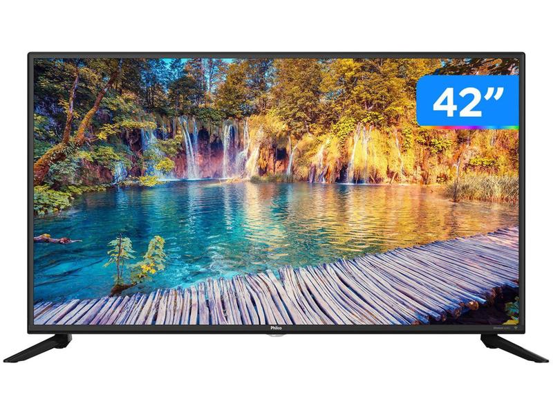 Smart TV Full HD D-LED 42” Philco PTV42G70N5CF - Wi-Fi 3 HDMI 2 USB ...