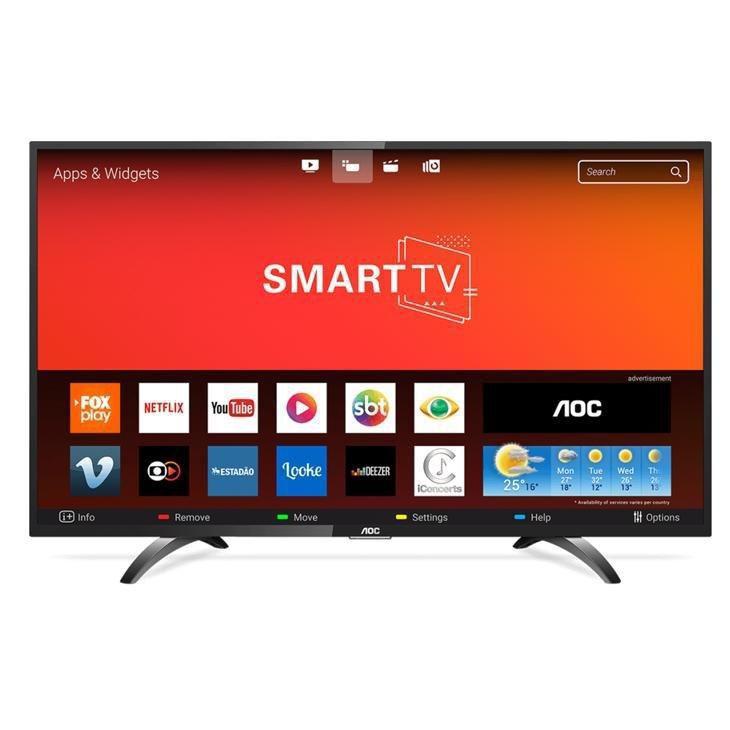 Smart TV LED 32” AOC LE32S5970S, HD, 3 HDMI, 2 USB, Wi-Fi Integrado ...