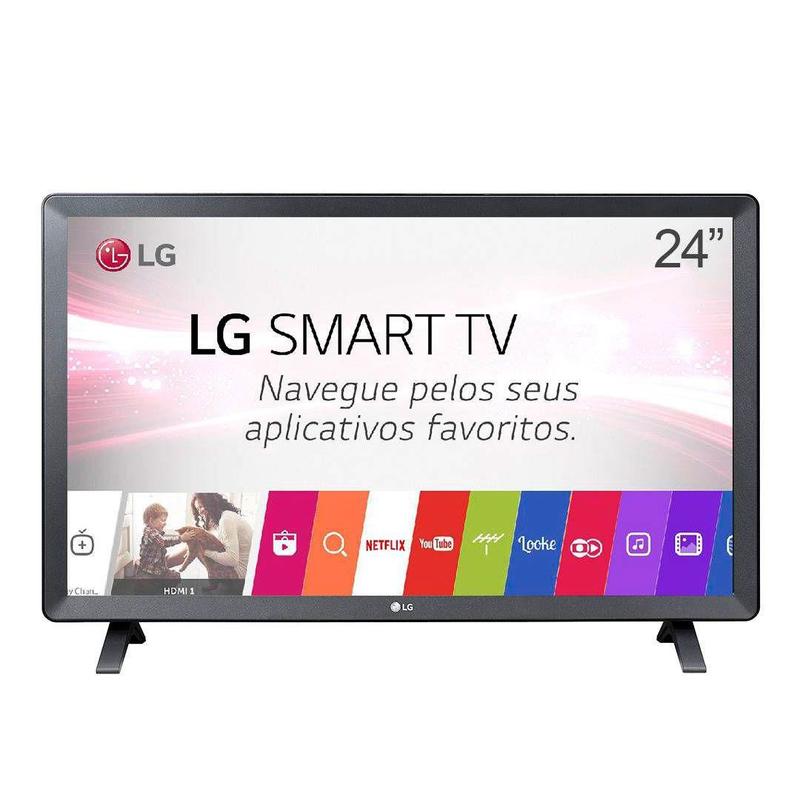 Smart TV Monitor LED 24” LG 24TL520S HD 2 HDMI 1 USB WiFi - Tv Led ...