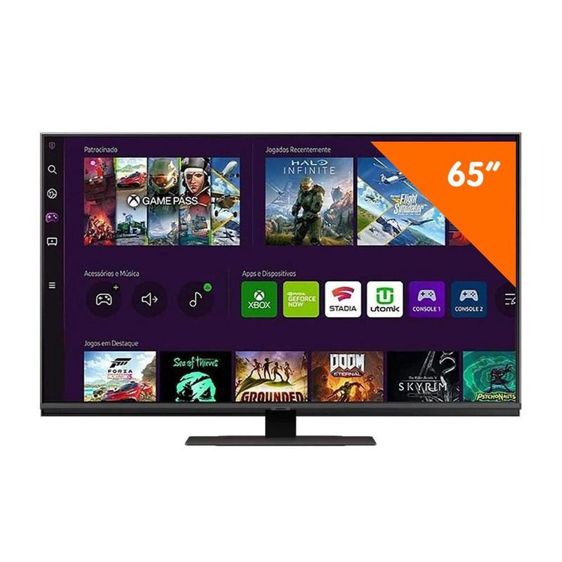 Smart TV Samsung 65" 4K, Ultra HD, QLED QN65Q80BAGXZD, Wi-Fi Integrado ...