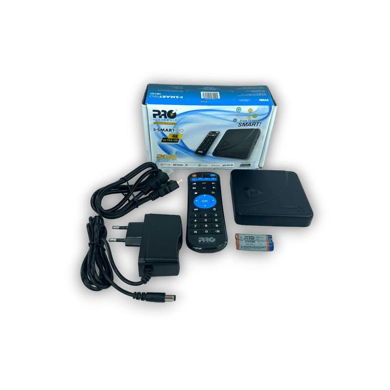 Smartbox wifi 4k 16gb - pró-eletronic 1/5/10 - Conversor Digital ...