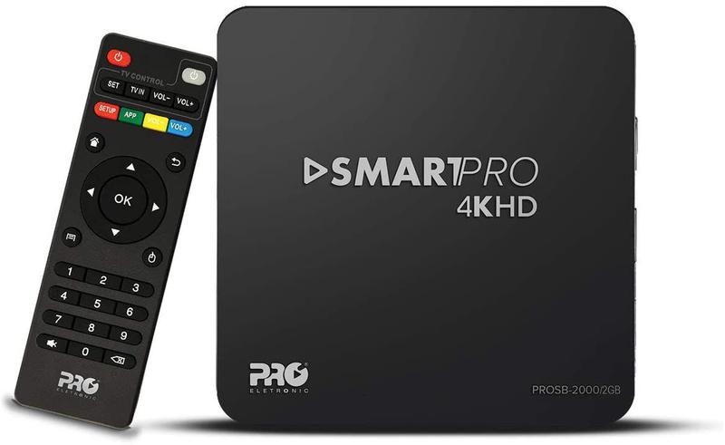Smartbox Wifi 4k Smartpro Prosb-2000/2gb Proeletronic - Streaming ...
